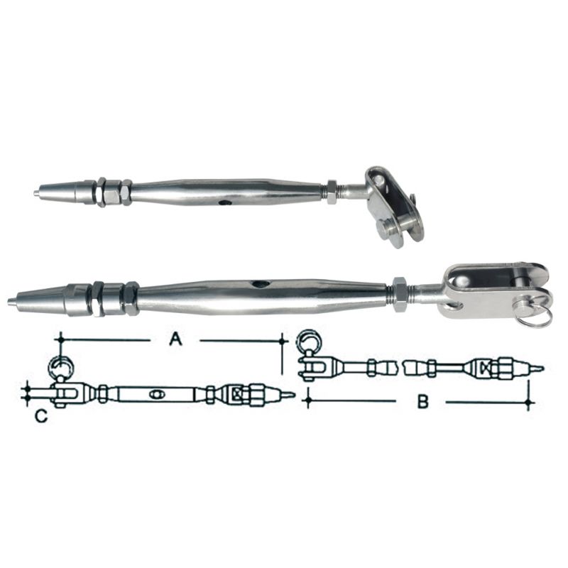 Tenditore Inox per cavo inox 10 x 5